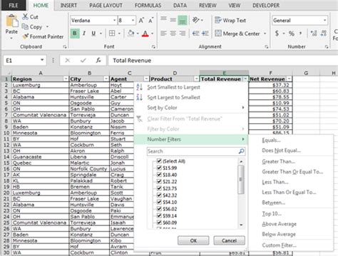Quick Filtering Using The Autofilter Icon Quick Filtering Using The Autofilter Icon