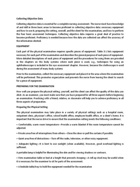 Collecting Objective Data Pdf Collecting Objective Data Pdf