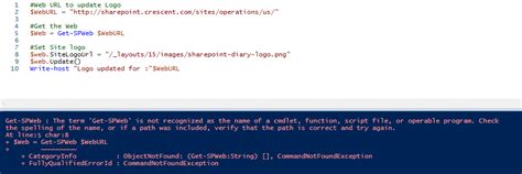 Fix Get Spweb The Term Get Spweb Is Not Recognized As The Name Of