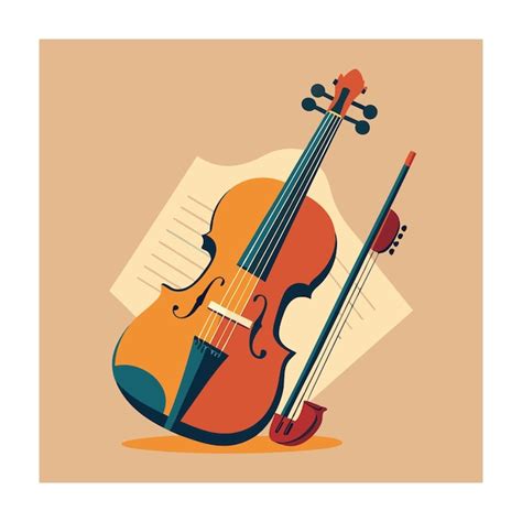 음악 악기 터 일러스트레이션 프리미엄 Ai 생성 벡터