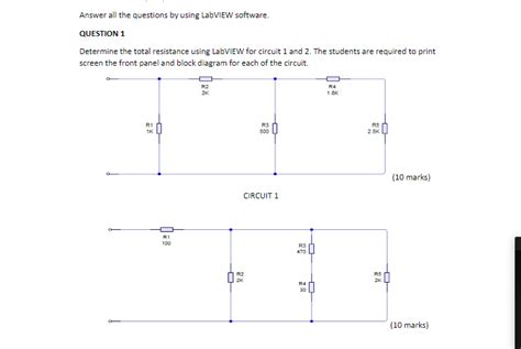 Solved Answer All The Questions By Using LabVIEW Software Chegg Com