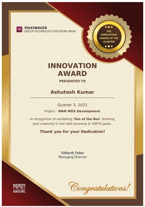 Latepost Smallachievements Motivator Vwits Innovation Ashutosh Kumar