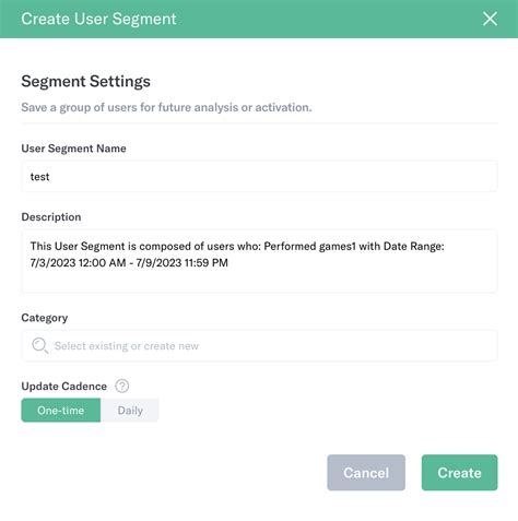 Set Up User Segment Activation MParticle Support