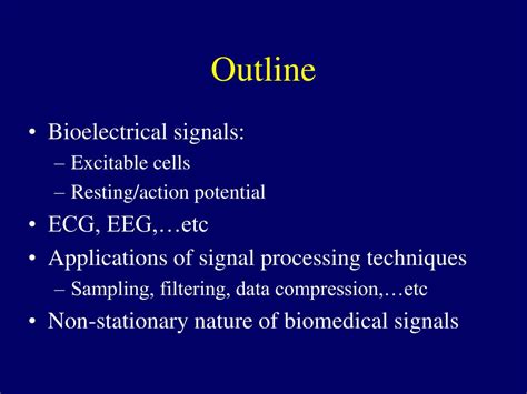 PPT DSP 概論 Biomedical Signal Processing PowerPoint Presentation ID