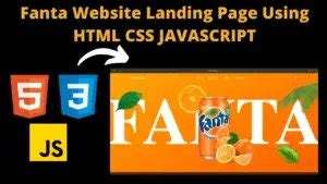 Fanta Landing Page Using HTML CSS And JS With Source Code CodeWithCurious