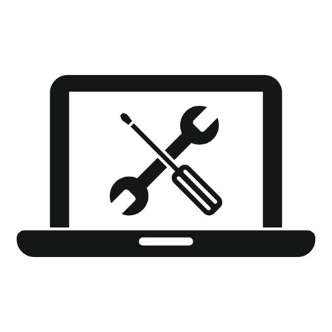 Laptop Repair Icon Simple Style 14528355 Vector Art At Vecteezy