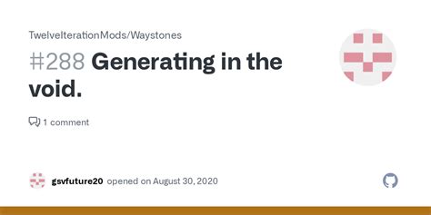 Generating In The Void Issue TwelveIterationMods Waystones GitHub