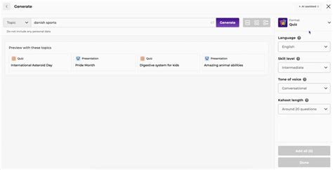 How To Generate A Kahoot With Ai Kahoot Help And Resource Center
