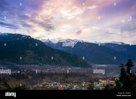 Monsoon Clouds Moving Over Snow Covered Himalaya Mountains With The