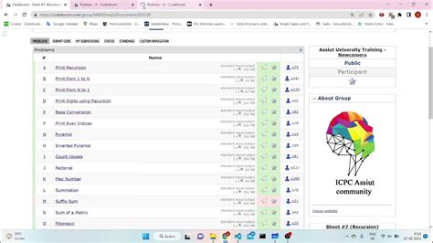 sheet 7 recursion icpc assiut university community part 2