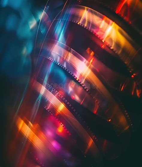 Blurred Flare Lights Background With Soft Glowing Effects Generative Ai Stock Illustration