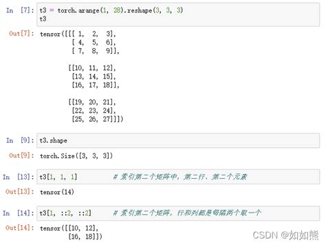 张量的索引，分片、合并以及维度调整 张量维度 csdn csdn博客