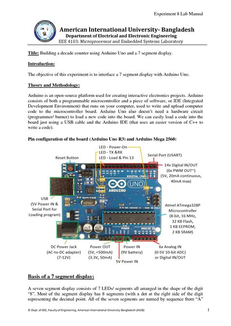 Solution Microprocessor Lab 8 Building A Decade Counter Using Arduino