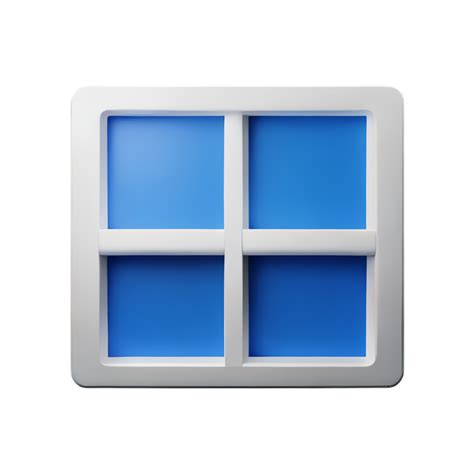 Window D Rendering Icon Illustration Png