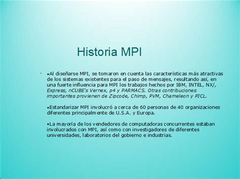 pase de mensaje mpi