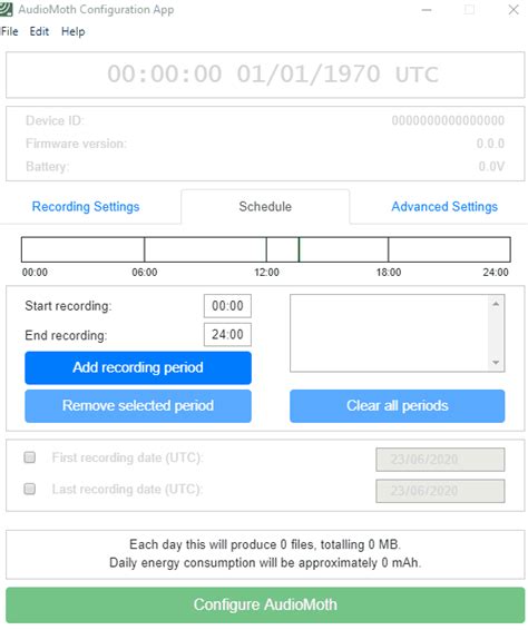 Configuration App Usage Openacousticdevices