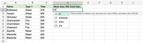 Excel IF Function