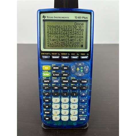 เครื่องคิดเลข Texas Instruments Ti 83 Plus มือสอง สภาพดี ตัวเครื่องใสสไตล์90 Shopee Thailand