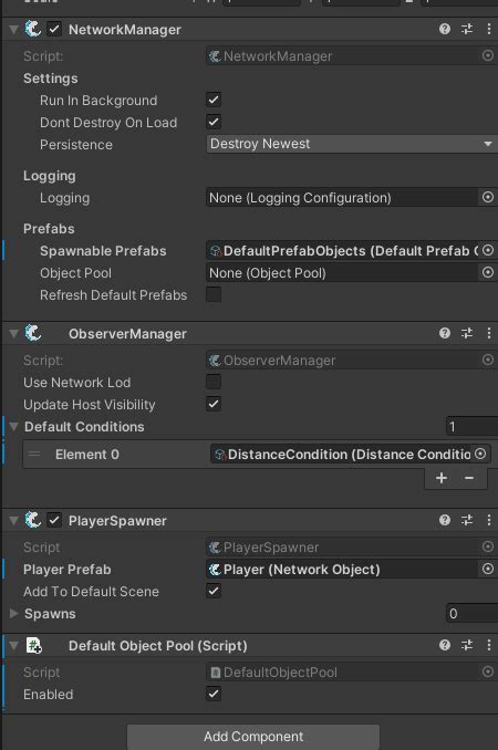 Networked Pooled Object Is Missing Onstartclient Call · Issue 273