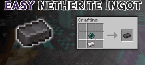 Easy Netherite Ingot для Майнкрафт VLauncher