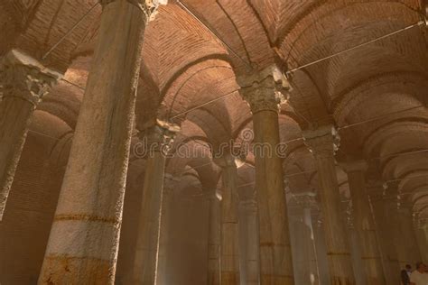 Vaults And Columns Of A Historical Building Byzantine Architecture Stock Image Image Of