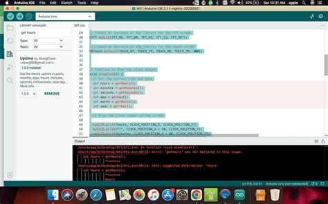 Error In Time Library In Making Clock Programming Arduino Forum