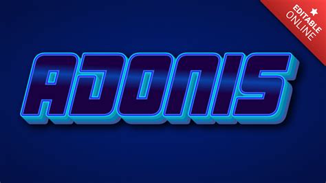 Adonis Fast Text Effect Generator