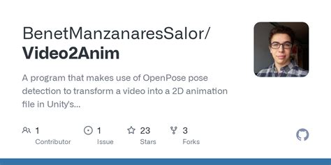 GitHub BenetManzanaresSalor Video Anim A Program That Makes Use Of OpenPose Pose Detection To
