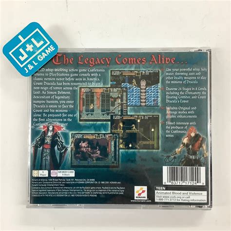 Castlevania Chronicles Ps1 Playstation 1 [pre Owned] Jandl Game