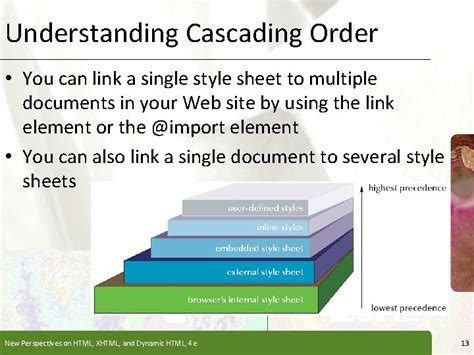 tutorial 3 working with cascading style sheets objectives