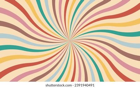 Groovy Retro Swirl Burst Summer Carnival Stock Vector Royalty Free Shutterstock