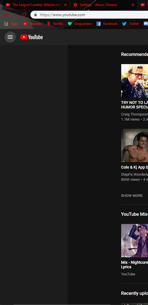 Youtube Sidebar Appears But Doesnt Show Anything Ryoutube