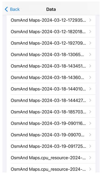 Crash Logs OsmAnd