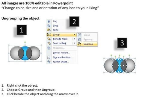 Powerpoint Design Marketing Three Overlapping Ppt Backgrounds