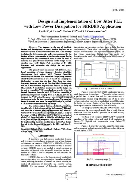 2 Design And Implementation Of Low Jitter Pll With Low Power
