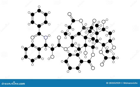 Paclitaxel Molecule Antineoplastic Agents Molecular Structure