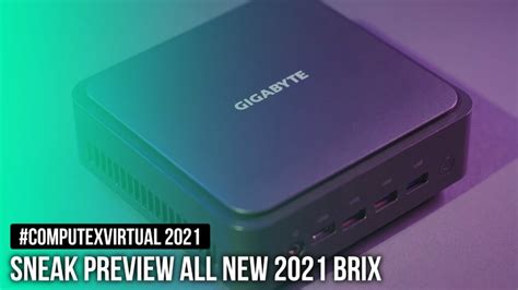 Gigabyte Unveils Brix Mini Pc With Amd Ryzen U Cezanne Apus