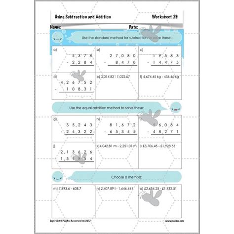 Using Subtraction And Addition Year 6 Maths Planning And Resources