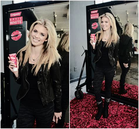 Annalynne Mccord Colgate Optic White Beauty Bar At Hudson Loft In