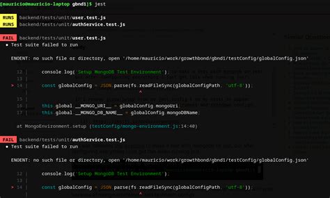 Node Js Jest S GlobalSetup Make My Tests To Not Being Recognized