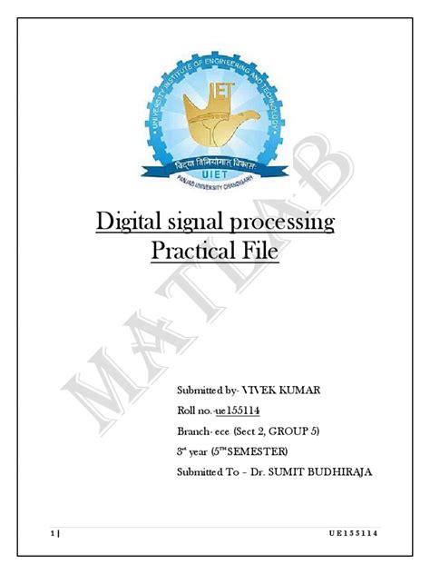 digital signal processing practical file pdf discrete fourier