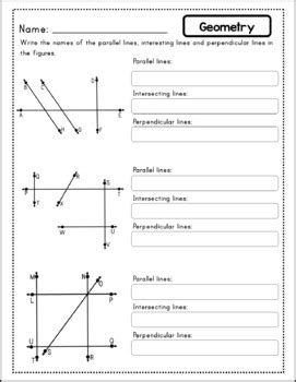 Geometry Worksheets For Beginners Dtwnir