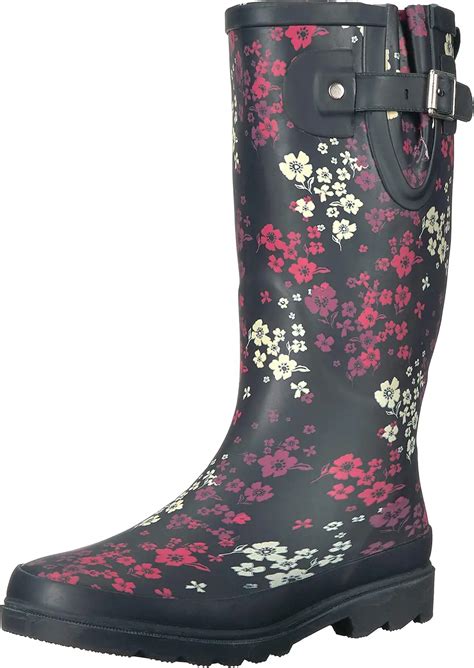 چکمه باران بلند چاپی زنان اصلی وسترن