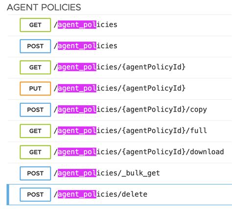 Fleet Support Delete Apifleetagentpolicies Id To Delete Agent Policies · Issue