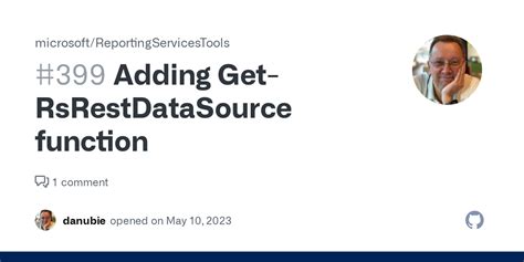 adding get rsrestdatasource function · issue 399 · microsoft