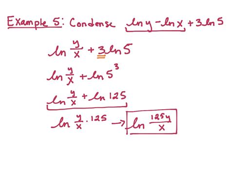 Expanding And Condensing Logarithms Rules