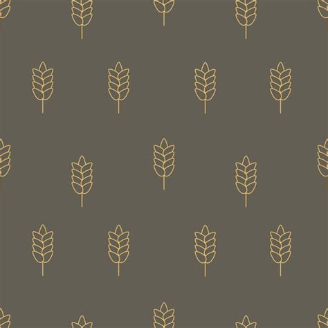 Premium Vector Wheat Geometric Seamless Pattern