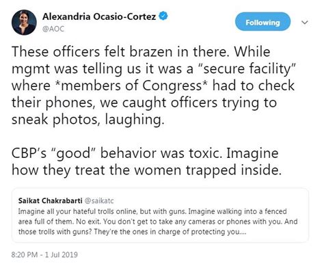 Ocasio Cortez Says Border Agents Make Detainees Drink From TOILETS But They All Have Sinks