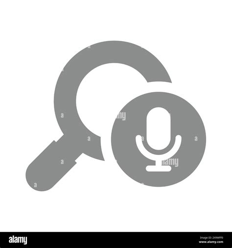Voice Search Vector Icon Speech Recognition With Microphone Symbol Stock Vector Image And Art Alamy