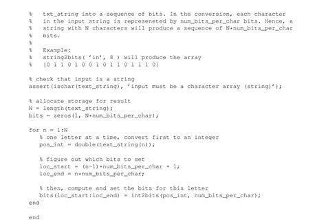 2 2 converting a string to a sequence of bits all the